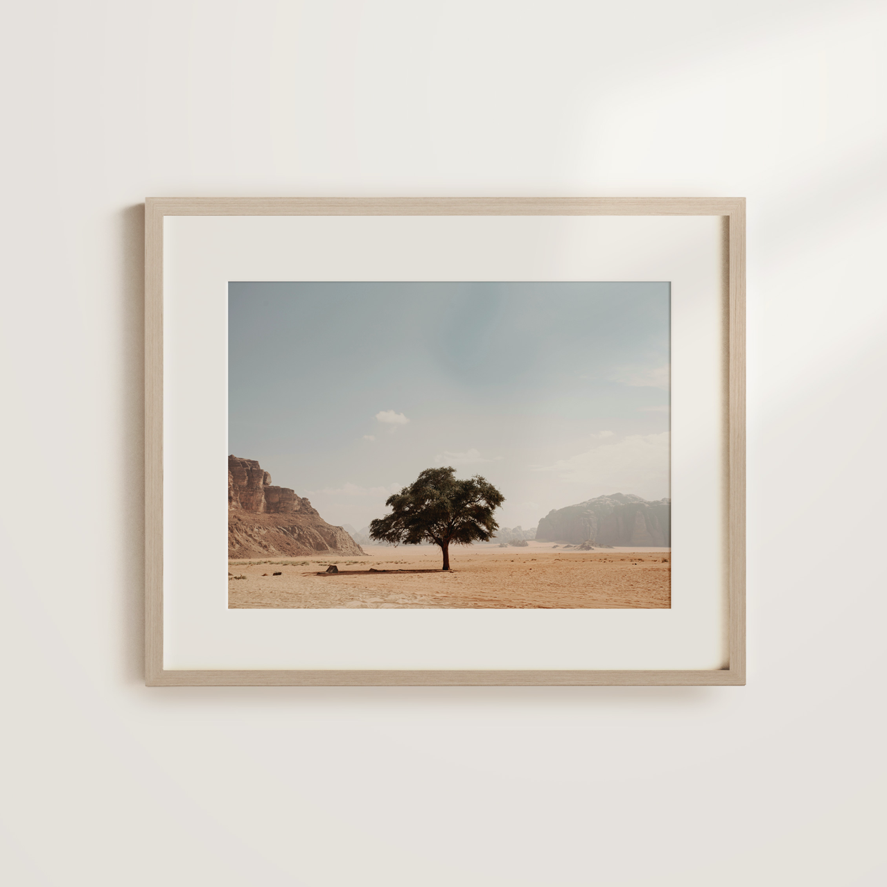 Acacia Tree Art Print – Minimalist Boho Desert Wall Art