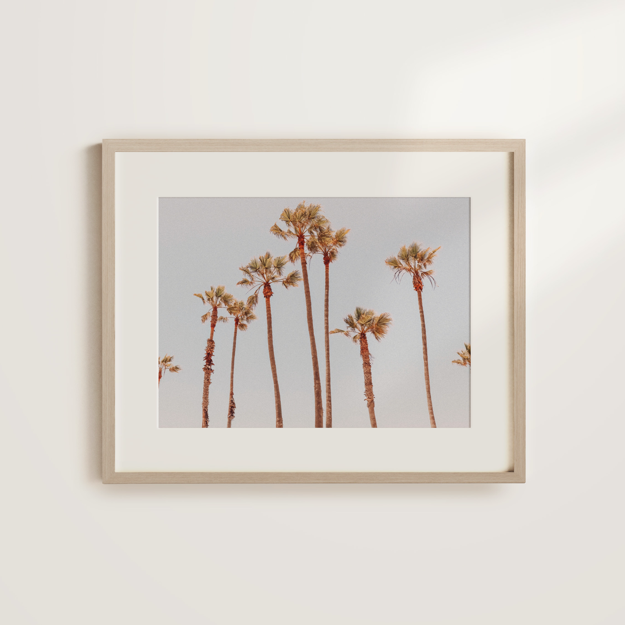 Palm Trees Art Print – Minimalist Coastal Wall Art