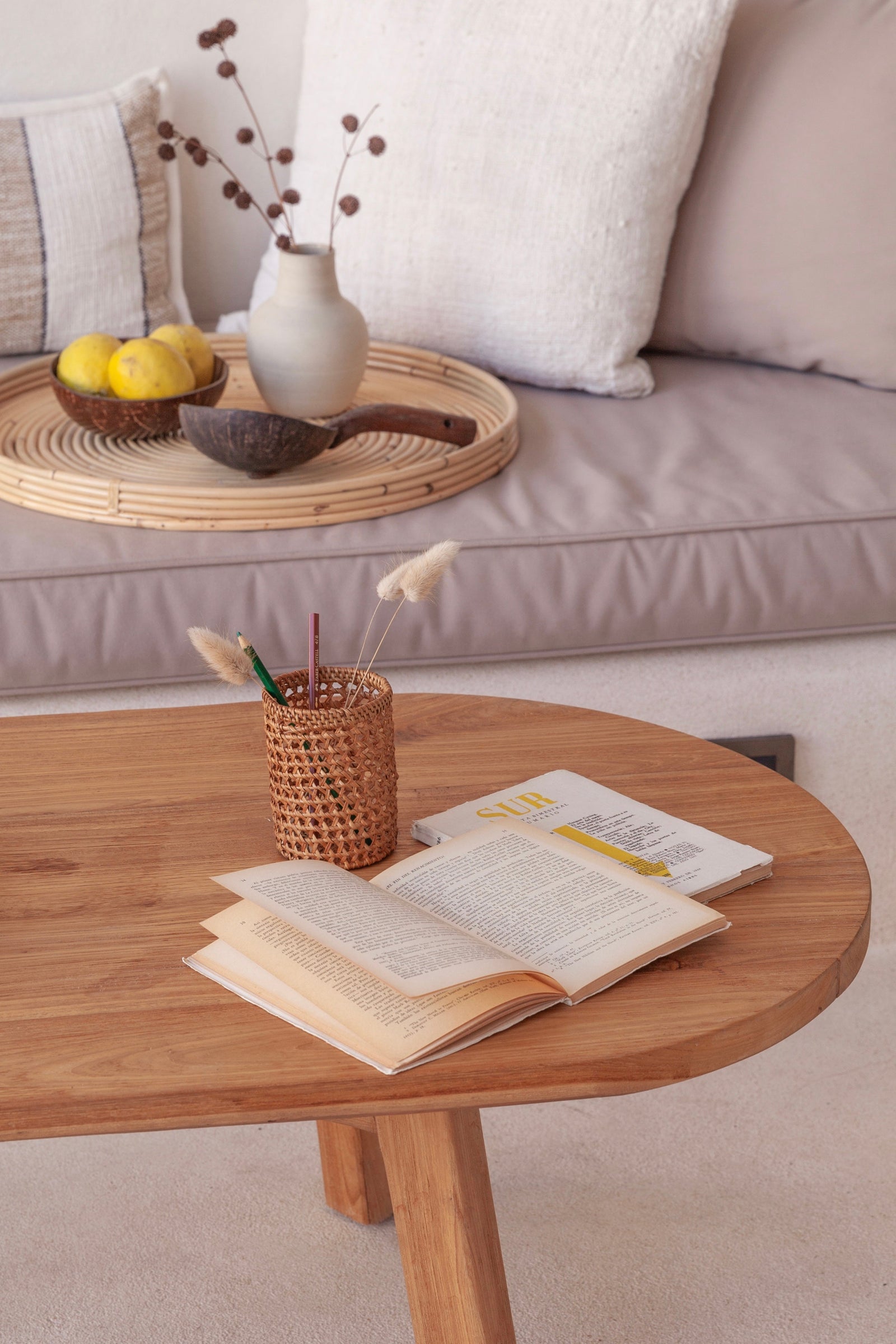Nora Rattan Square Tray