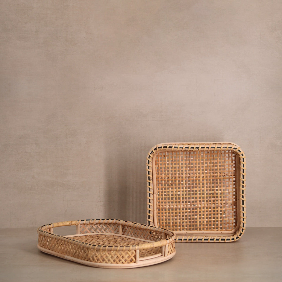 Nora Rattan Square Tray