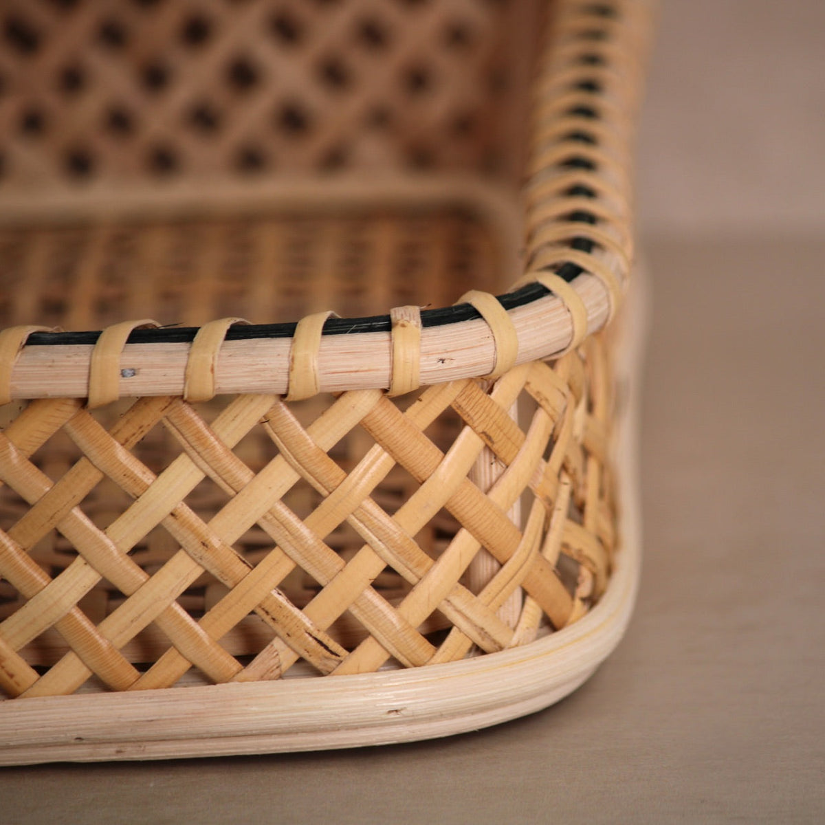 Nora Rattan Square Tray