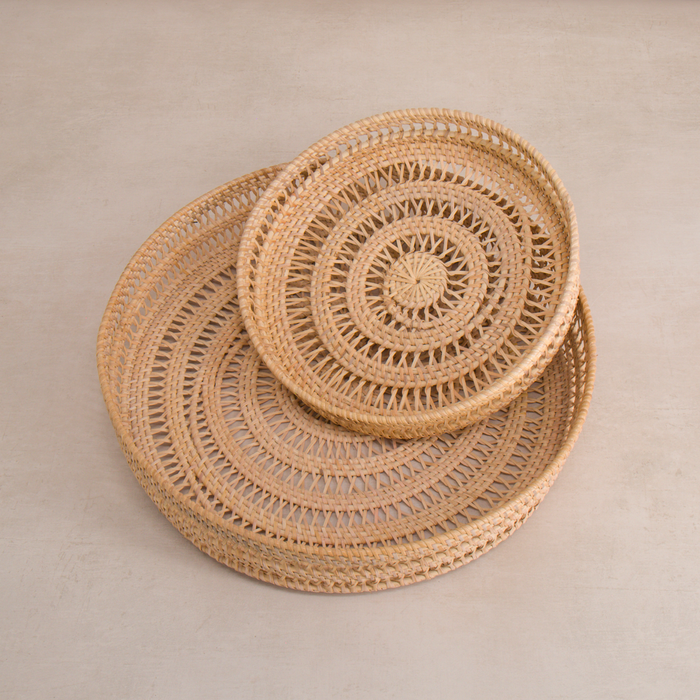 Nora Rattan Oval Tray